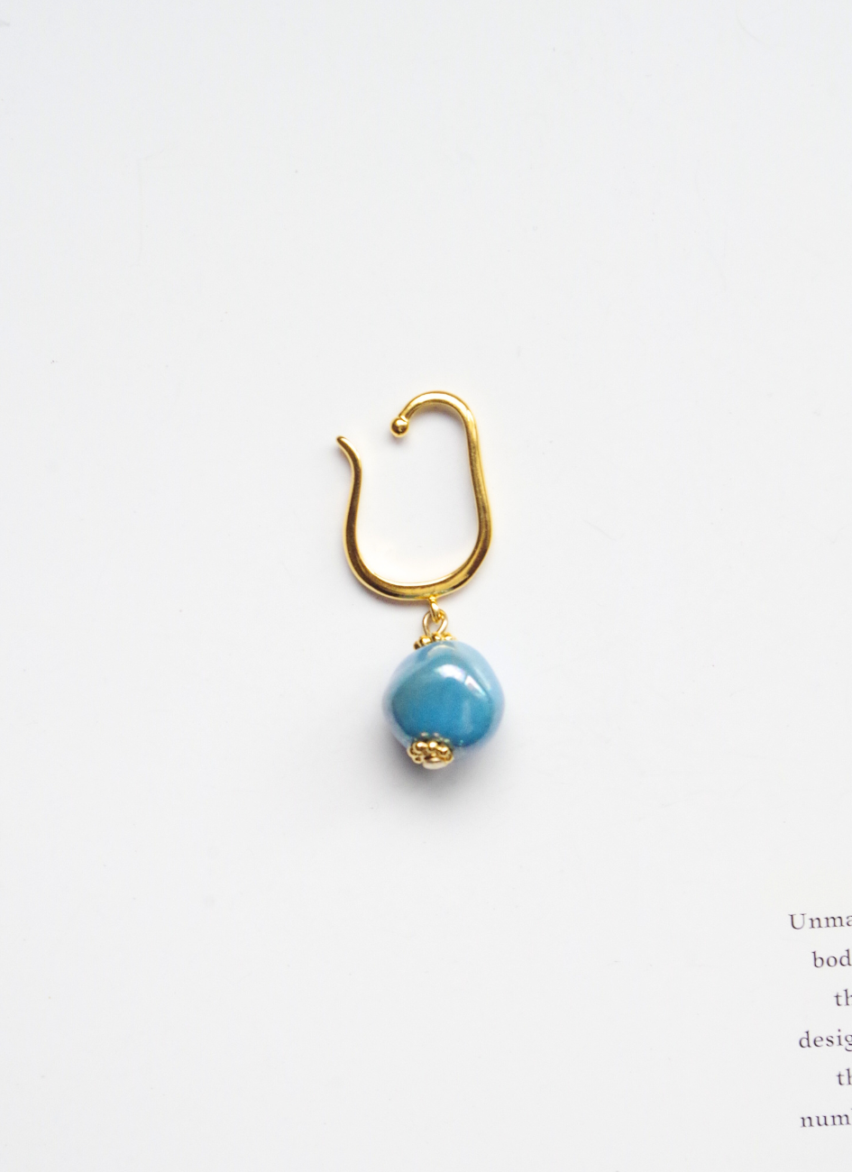 イヤーカフ（パール・ターコイズブルー) – Chuui（チューイ）