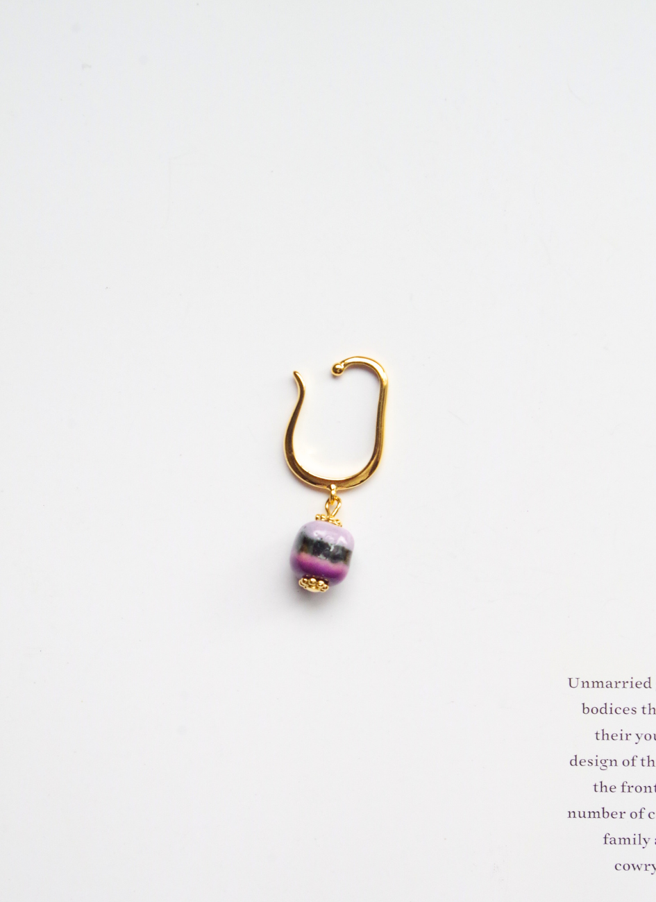 イヤーカフ（ボーダー柄／パープルMIX） – Chuui（チューイ）