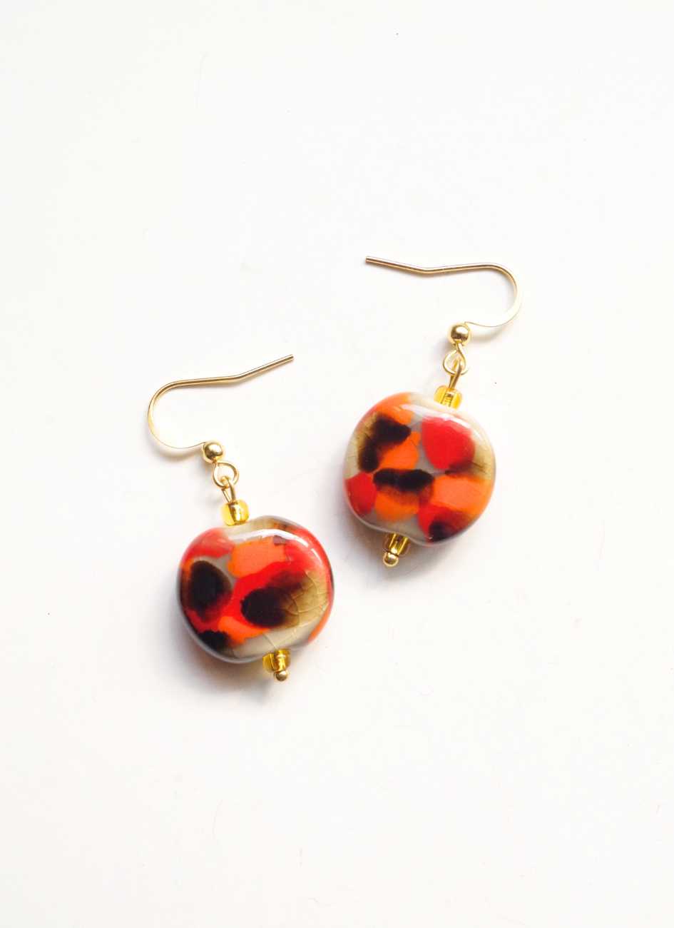 SMARTIEピアス（柄・オレンジMIX) – Chuui（チューイ）